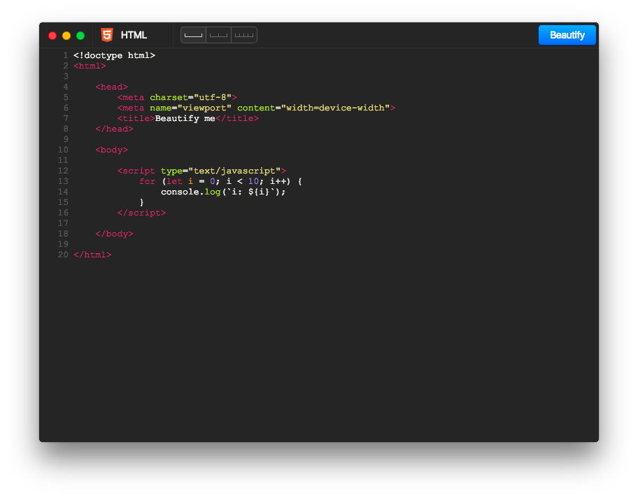 GitHub - WeeJeWel/decoravit: Beautiful code beautifier — App for macOS